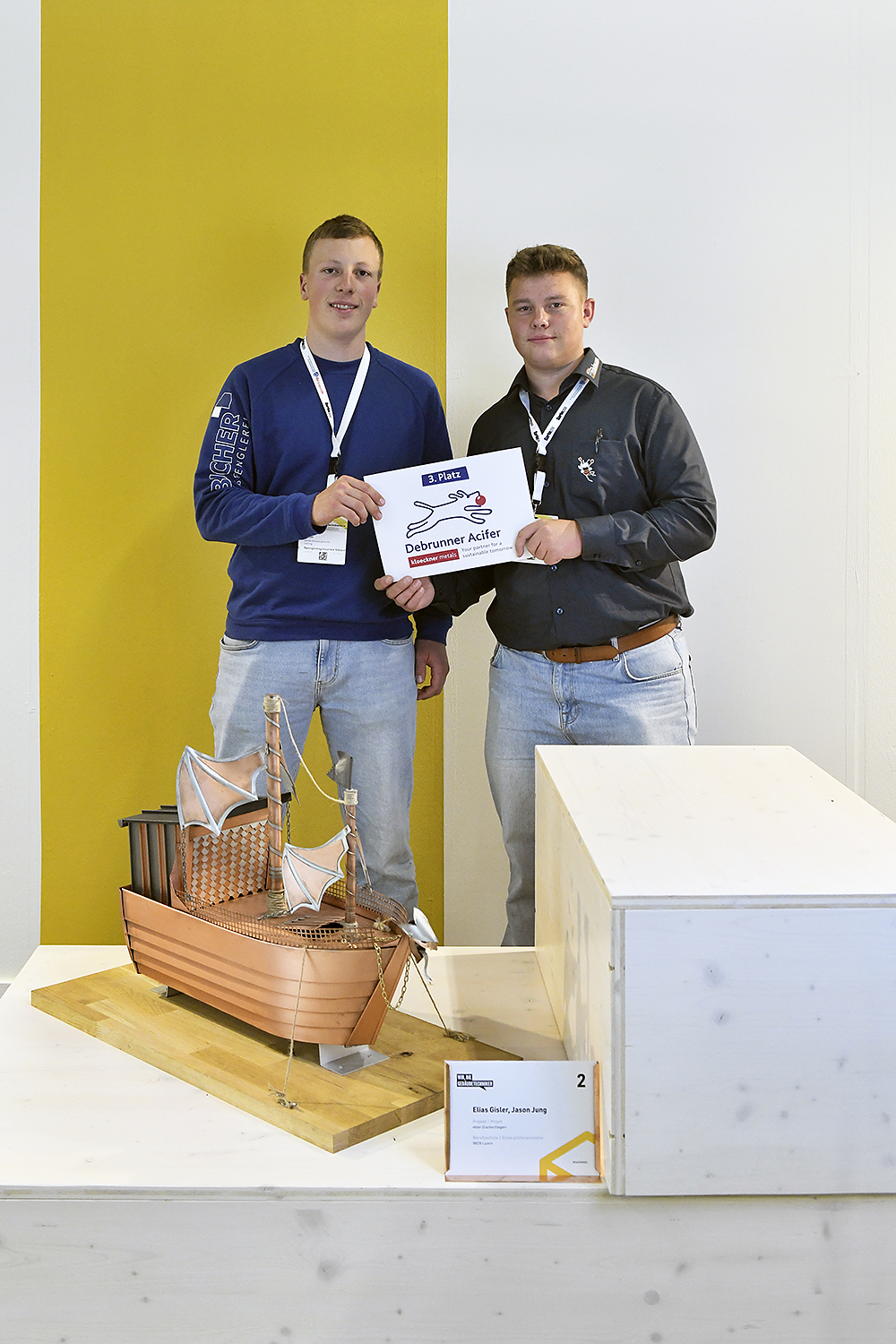 Strahlende Gewinner des Kreativwettbewerbs - suissetec bern